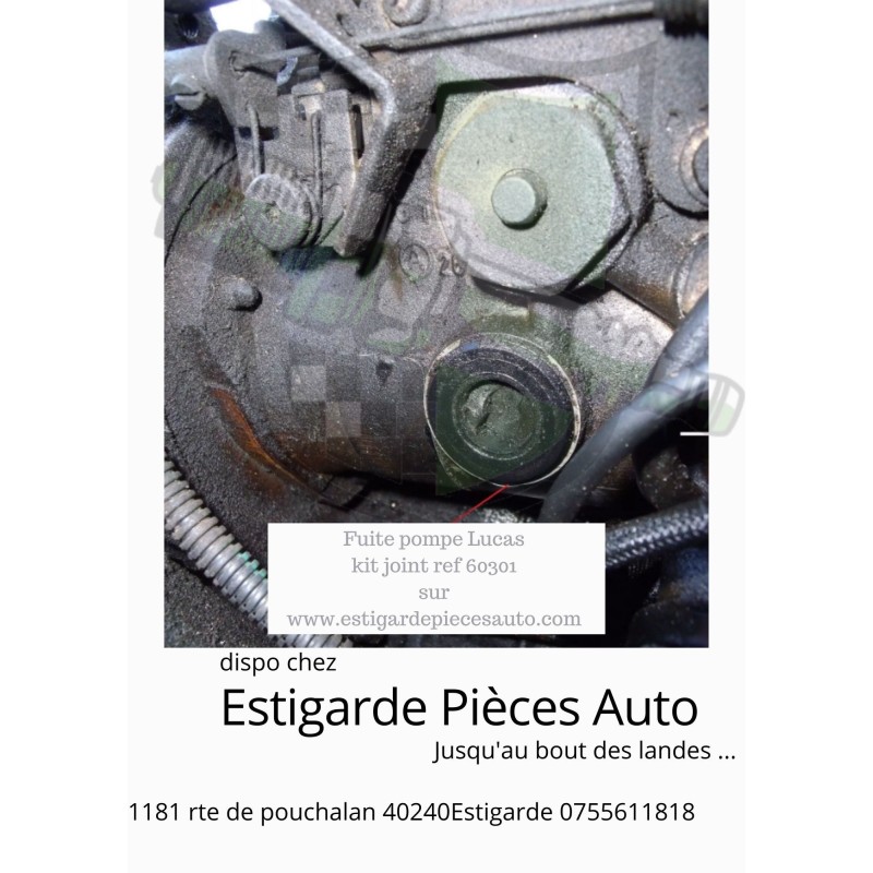 kit de joint pour pompe injection type DPC DELPHI CAV LUCAS ROTO DIESEL